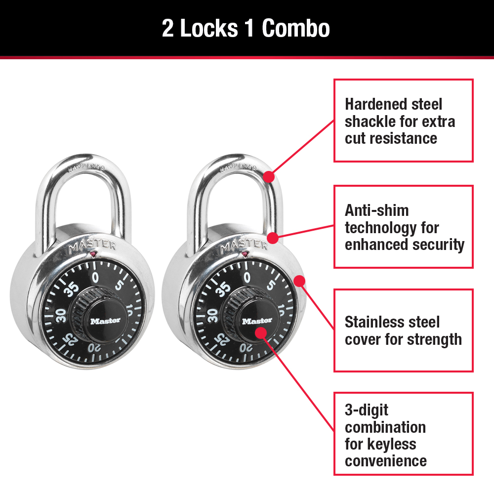Forgot master lock combination store